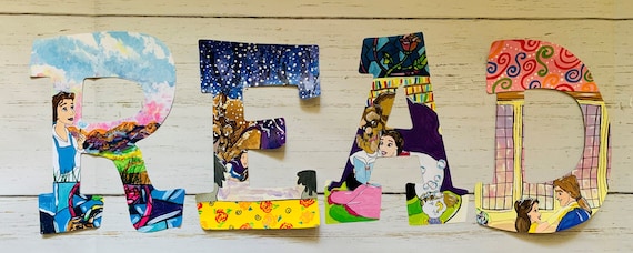 READ Laminated Wall Letters Set of 4 | Etsy