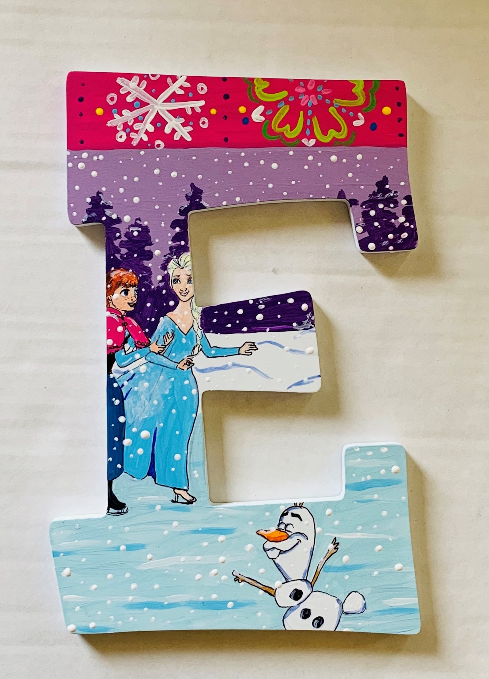 Character Letters Custom Hand Painted Wooden Letters - Etsy