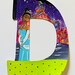 Character Letters Custom Hand Painted Wooden Letters - Etsy