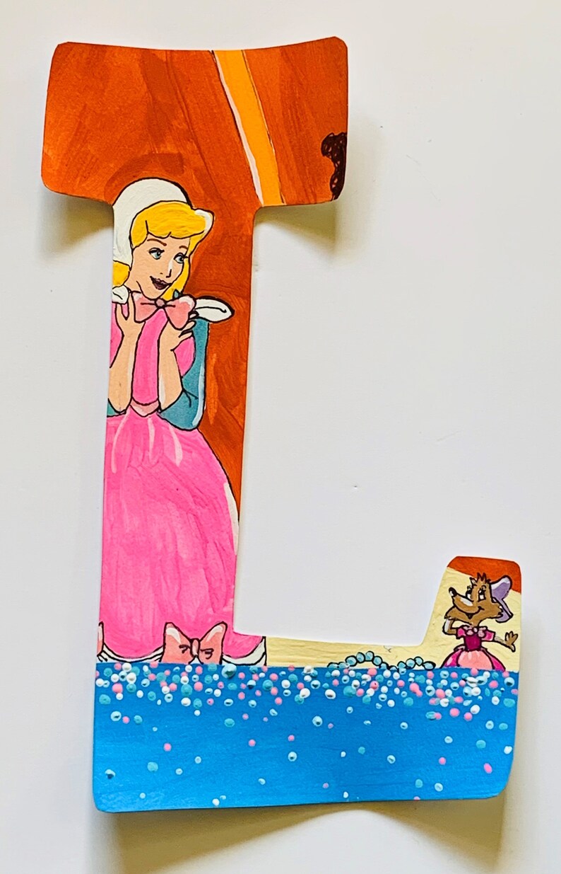 Character Letters Custom Hand Painted Wooden Letters - Etsy