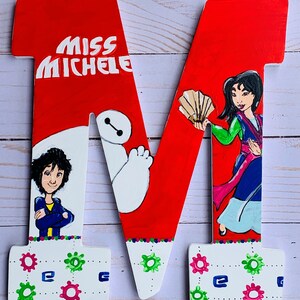 Character Letters Custom Hand Painted Wooden Wall Letters Price per ...