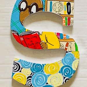 Custom Character Hand Painted Wall Letter Price per Letter - Etsy
