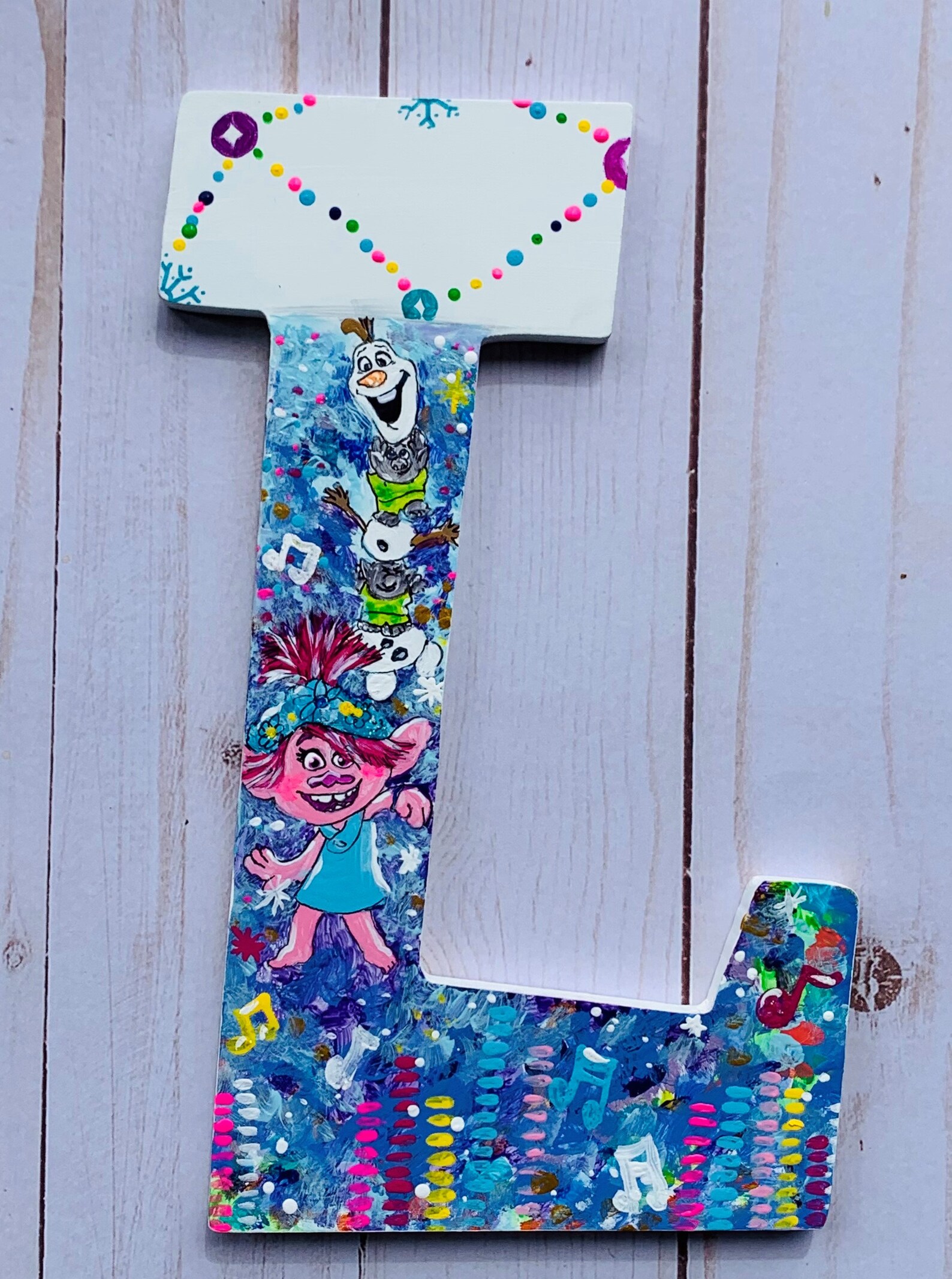 Character Letters Custom Hand Painted Wooden Letters - Etsy