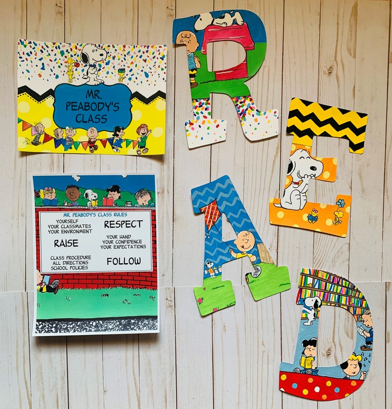 Oh Peanuts Classroom Combo - Etsy