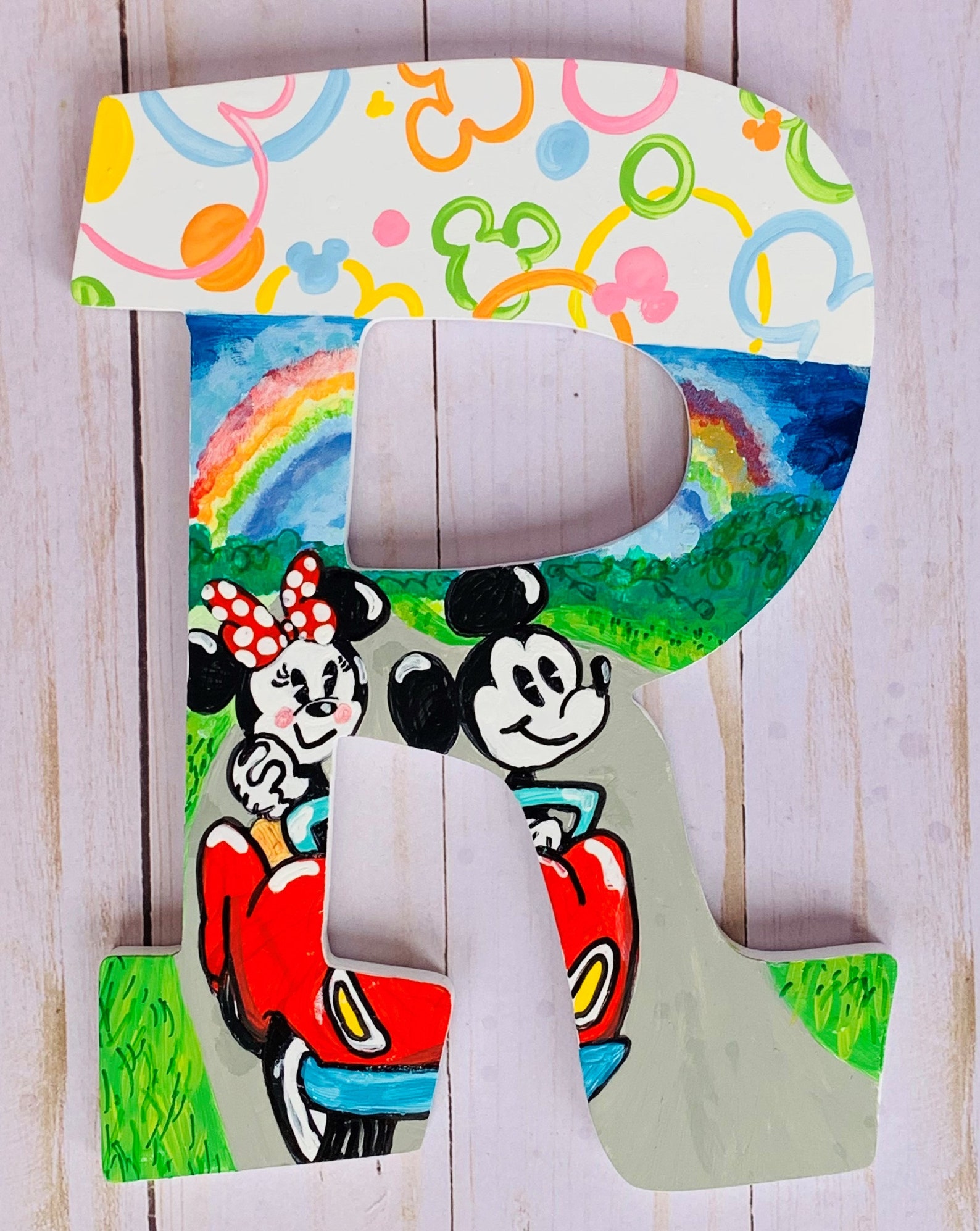 Custom Character Hand Painted Wall Letter Price per Letter - Etsy