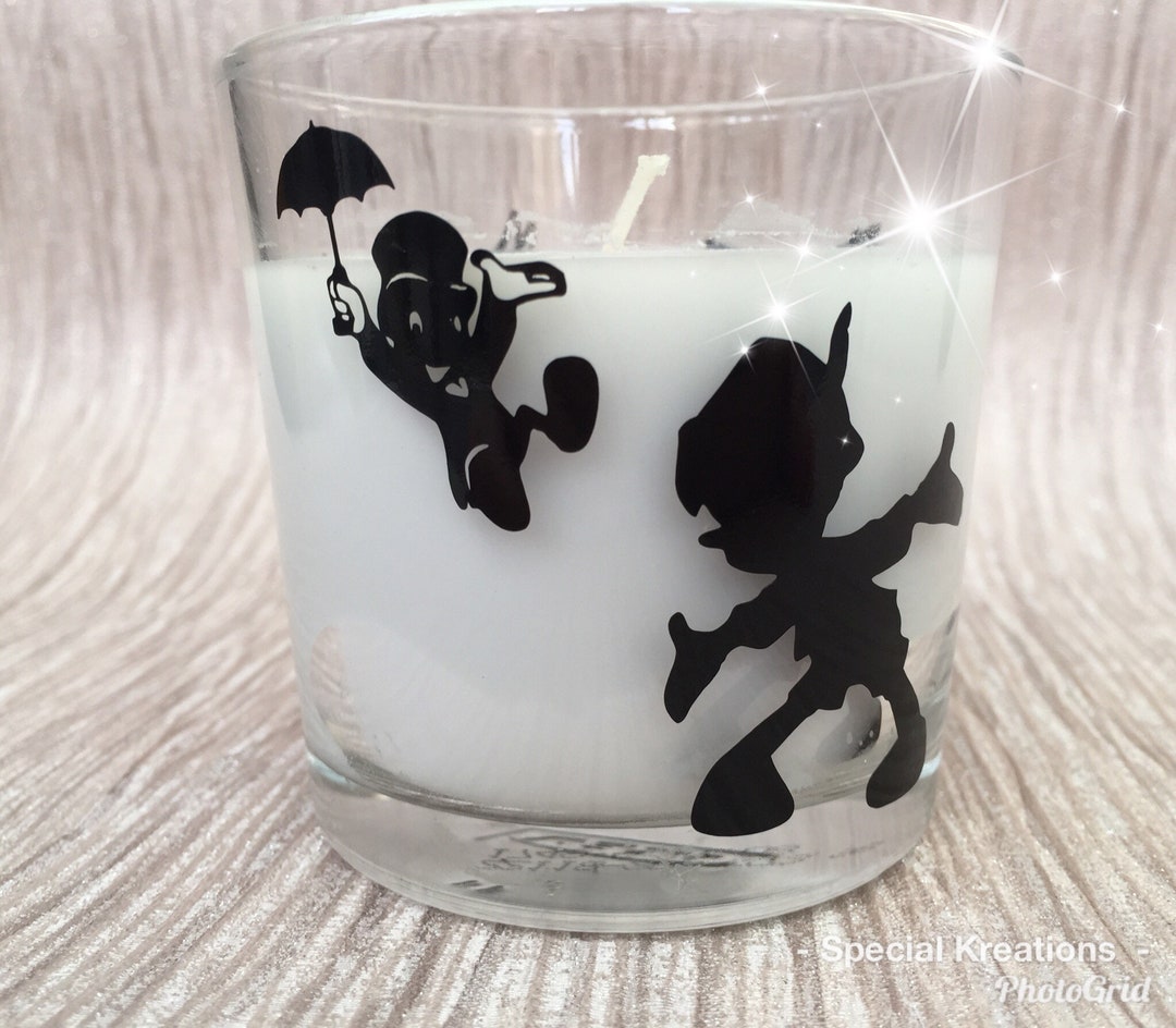 Pinocchio and Jiminy Cricket Candle. Gift. Birthday. Valentines Day ...