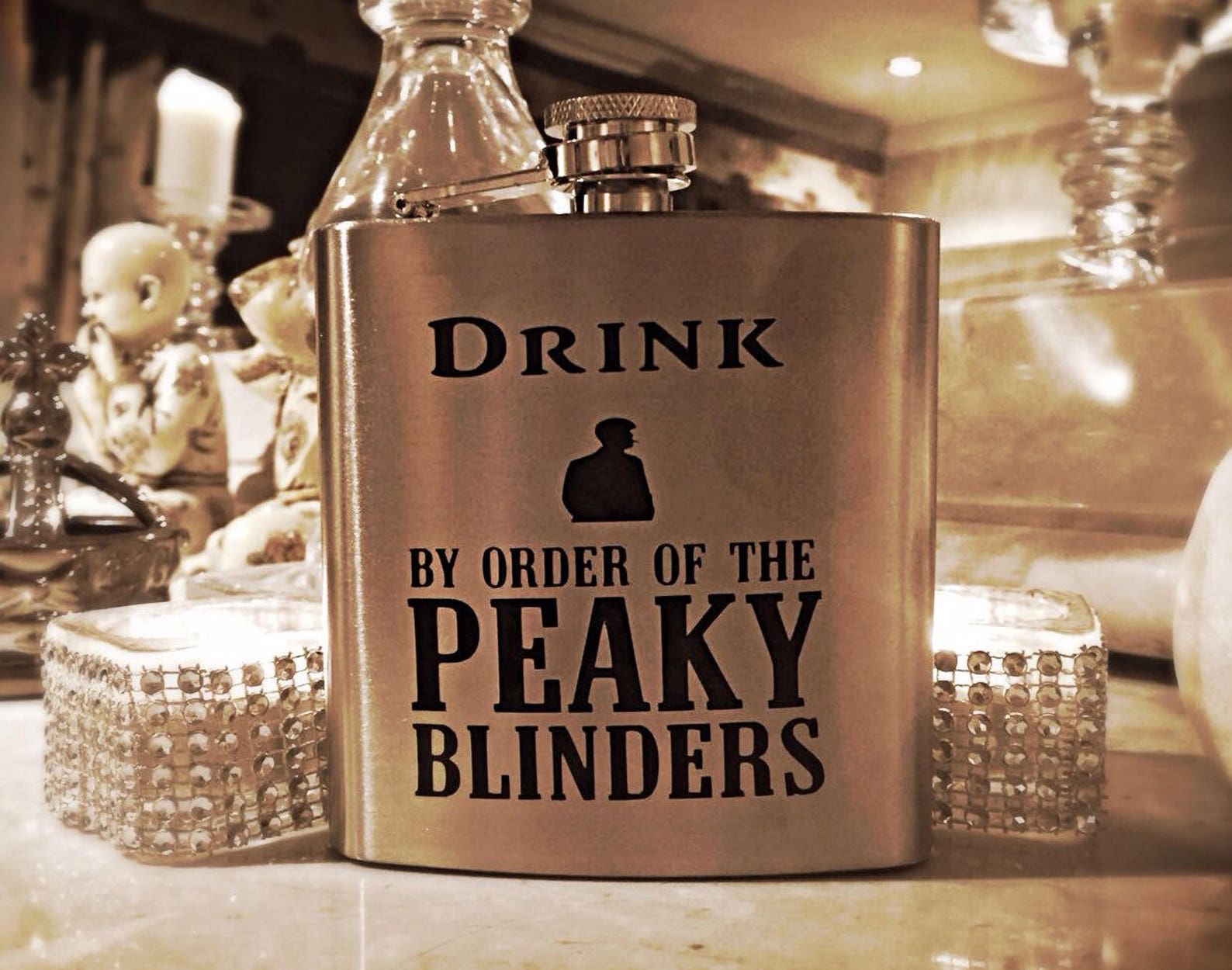 Peaky Blinders Stainless Steel 8oz Hip Flask Fathers Day Best | Etsy