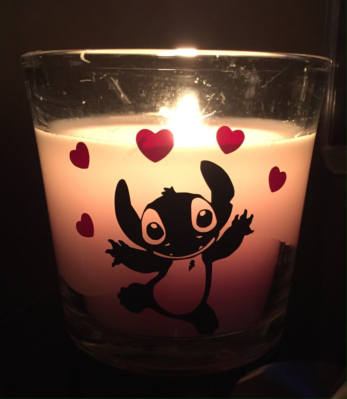 Lilo and Stitch Candle. Valentines Gift. Birthday. Wedding. Engagement ...