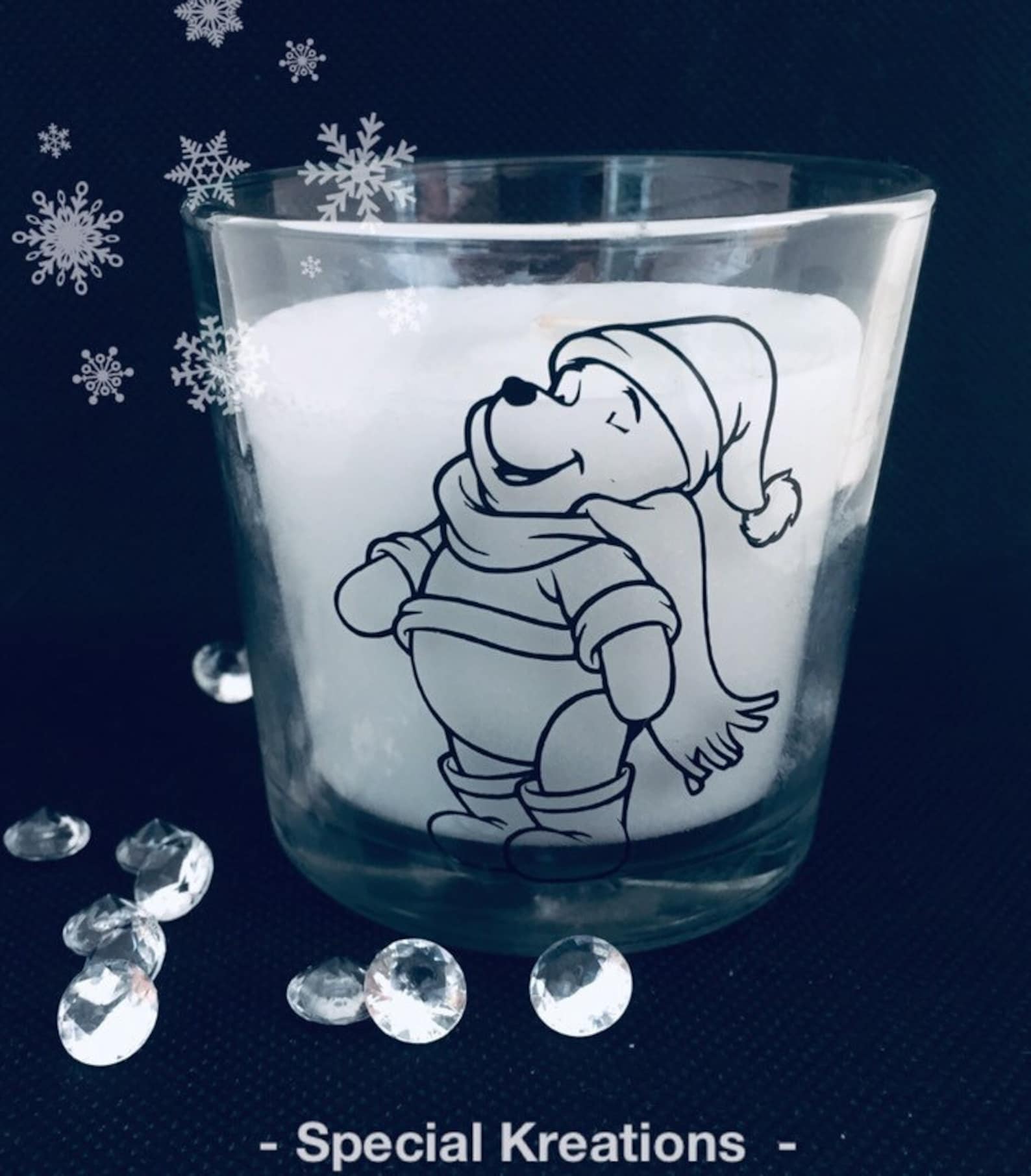 Winnie the Pooh Candle. Christmas. Birthday. Secret Santa. - Etsy UK