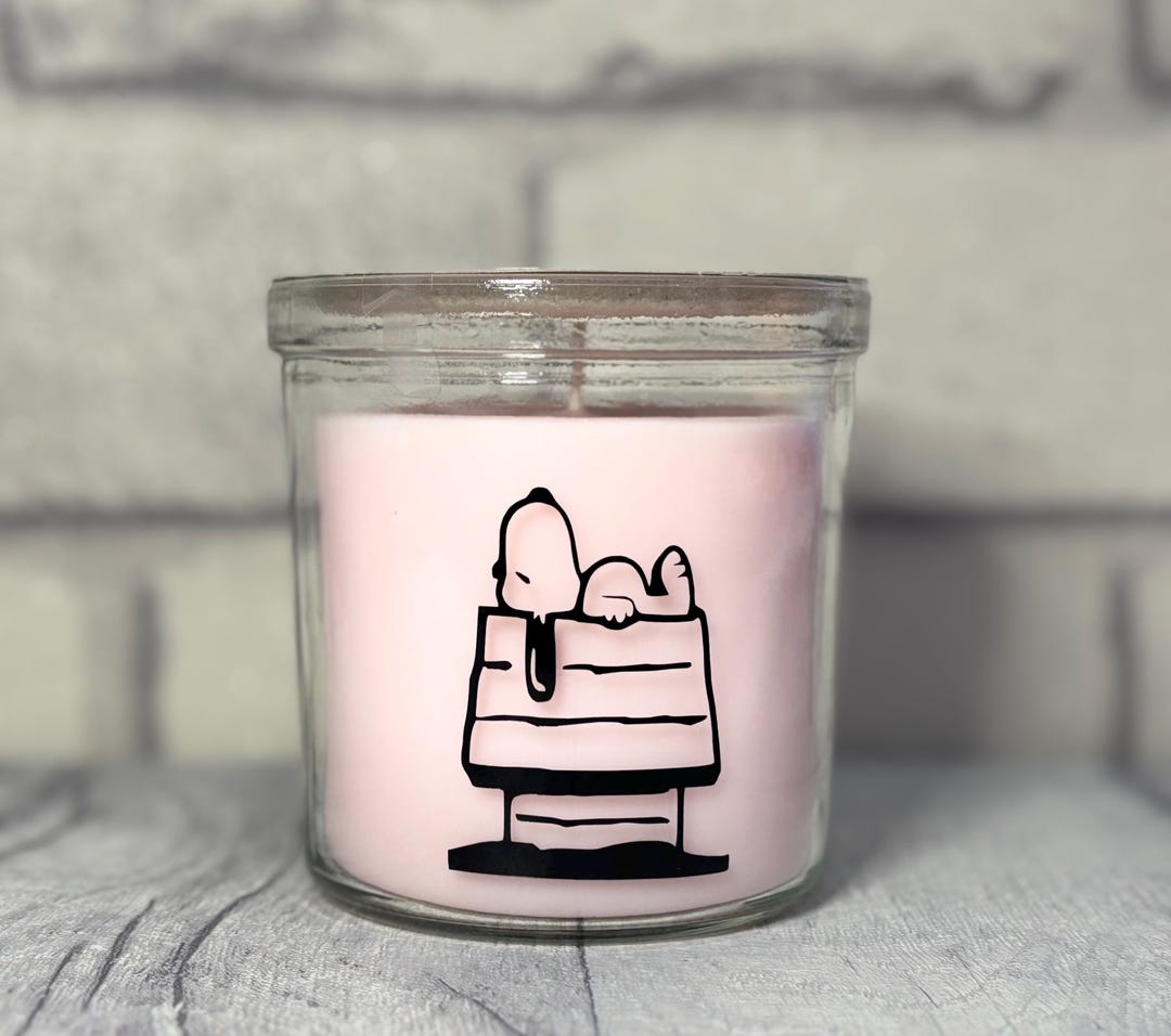 Snoopy Candle. Retro. Childhood. Birthday. Fathers Day. Mothers Day ...