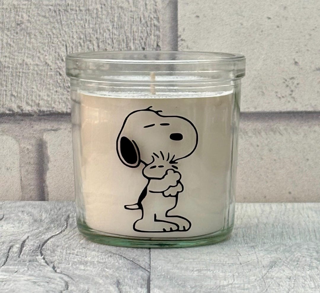 Snoopy Retro Style Scented Candle. Valentines Day, Wedding, Birthday ...