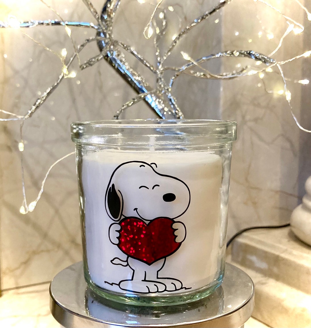 Snoopy Retro Style Scented Candle. Valentines Day, Wedding, Birthday ...