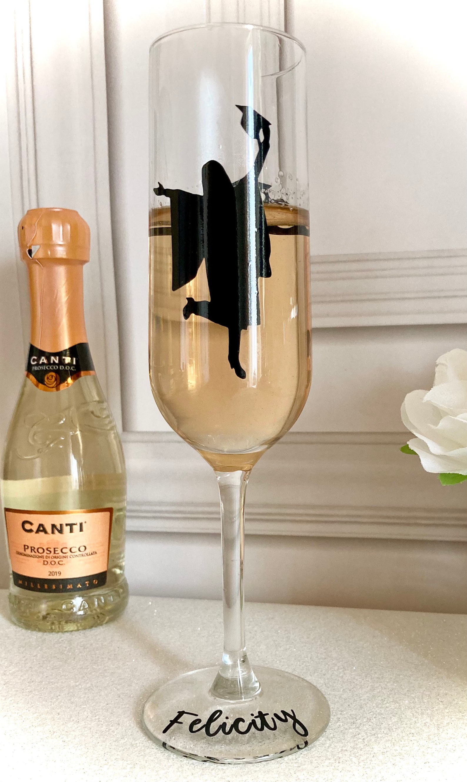 Personalised Graduation Champagne Glass. Class of 2025, Keepsake Gift ...