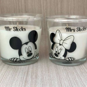 Set of Two Minnie and Mickey Mouse Candles. Wedding. Birthday ...