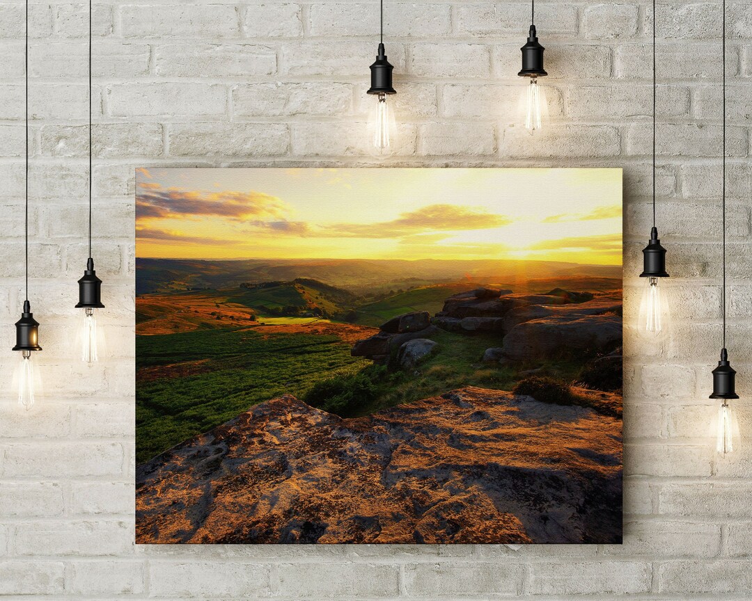 Higger Tor Sunset Print: Peak District Landscape Photography - Etsy
