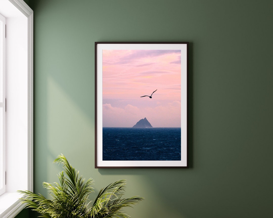 Skellig Island Sunset Photo Print: Kerry Ireland Landscape Wall Art - Etsy