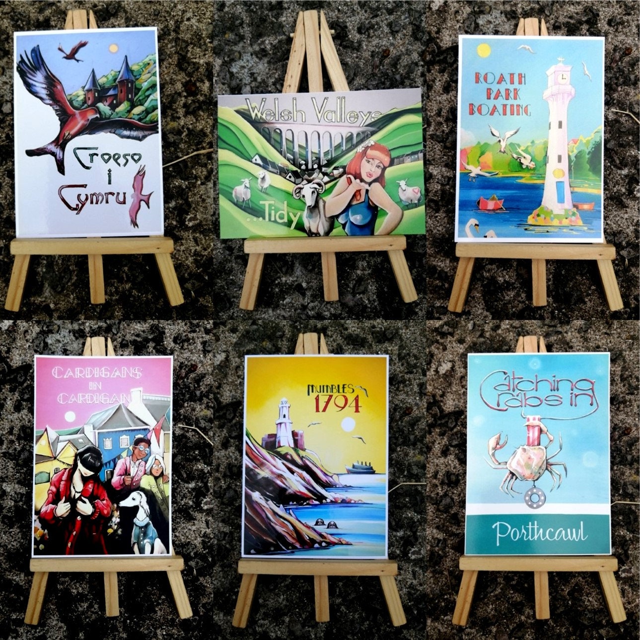 10 X Welsh Postcards Pick Any Combination of the Postcards - Etsy