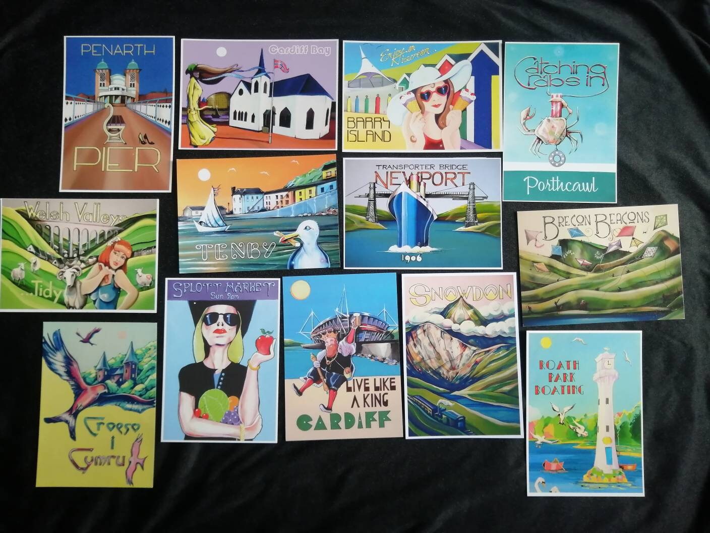 Bargain 10 Welsh Themed Art-nouveau Postcards Mix and Match. - Etsy
