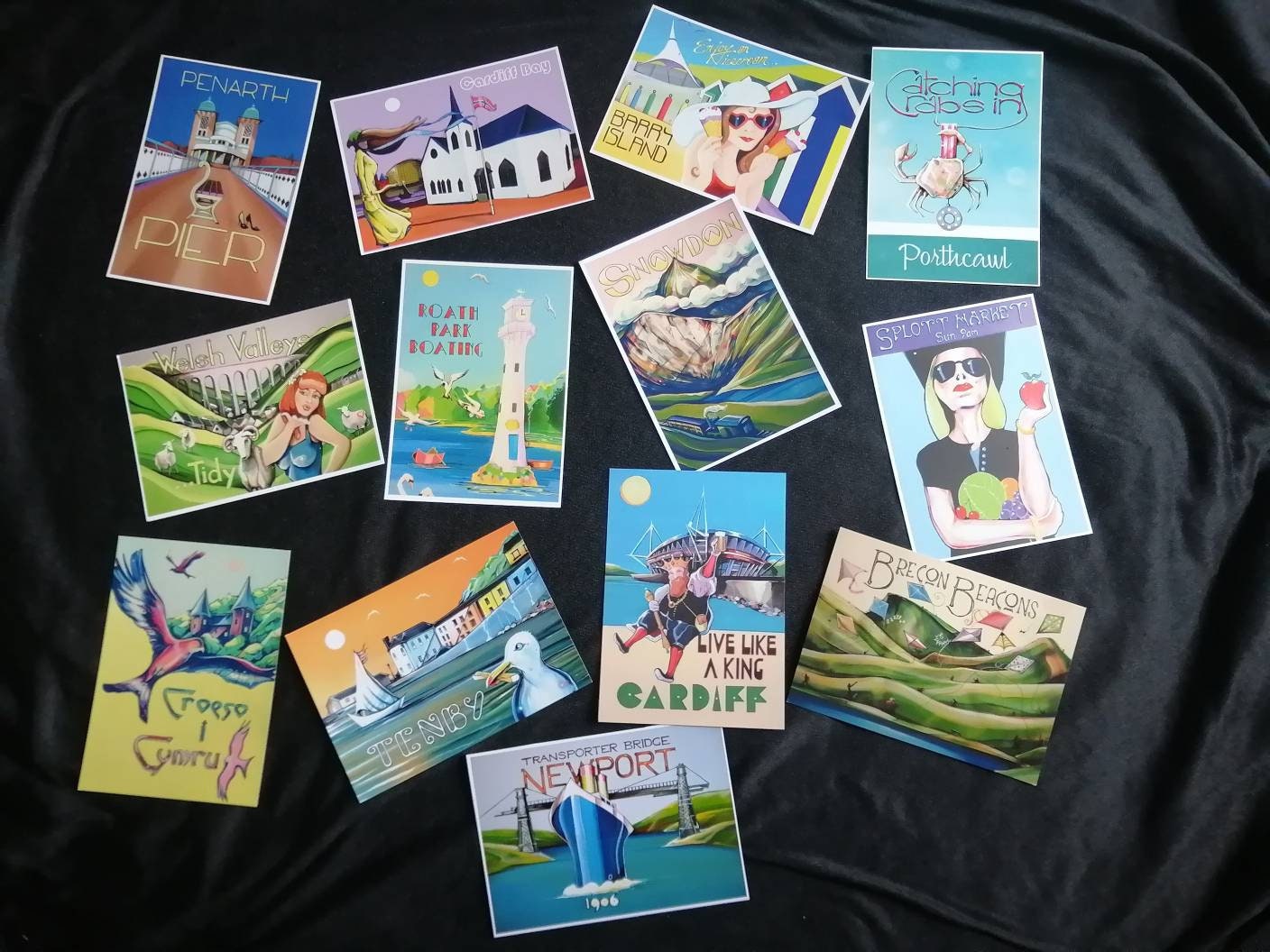 10 X Welsh Postcards Pick Any Combination of the Postcards - Etsy