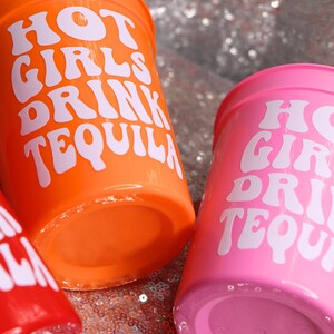 HOT GIRLS DRINK Tequila Cups for Margs Before Matrimony Bachelorette ...