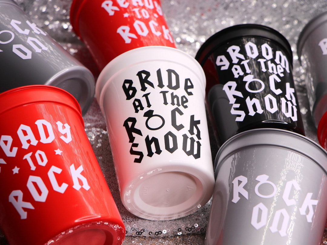 ROCK SHOW Cups Emo Punk Rock Alternative Rockstar Bachelorette Party ...