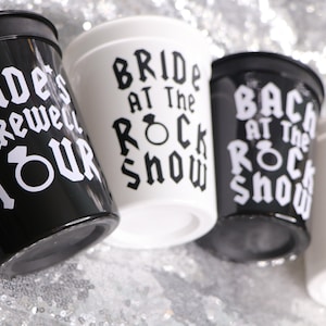 ROCK SHOW Cups Emo Punk Rock Alternative Rockstar Bachelorette Party ...