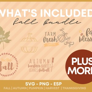 Fall SVG Bundle | Autumn Svg Pack, Digital Download, Circuit Cut Files ...