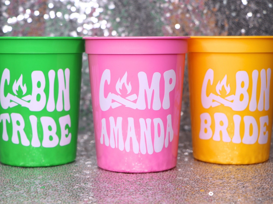 CAMP BACH Bachelorette Party Cups | Last Trail Before the Veil, Flannel ...