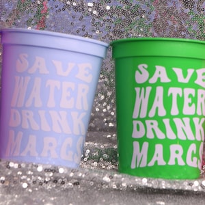 DRINK MARGARITAS Cups for Margs Before Matrimony Bachelorette Party ...