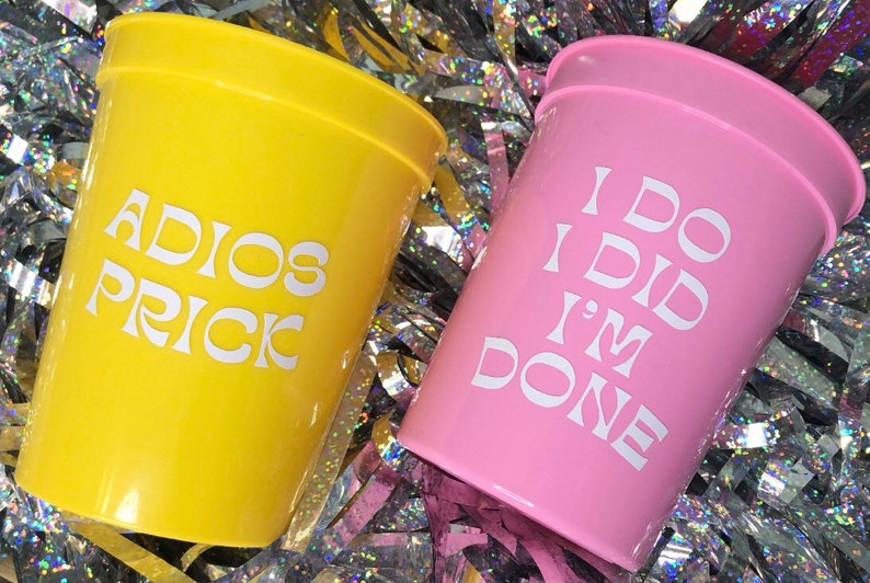 Filed for Divorce Fiesta Party Cups | Adios Prick Fiesta Mexican Party ...