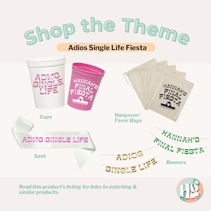 ADIOS SINGLE LIFE Final Fiesta Cup for Bride’s Final Fiesta ...