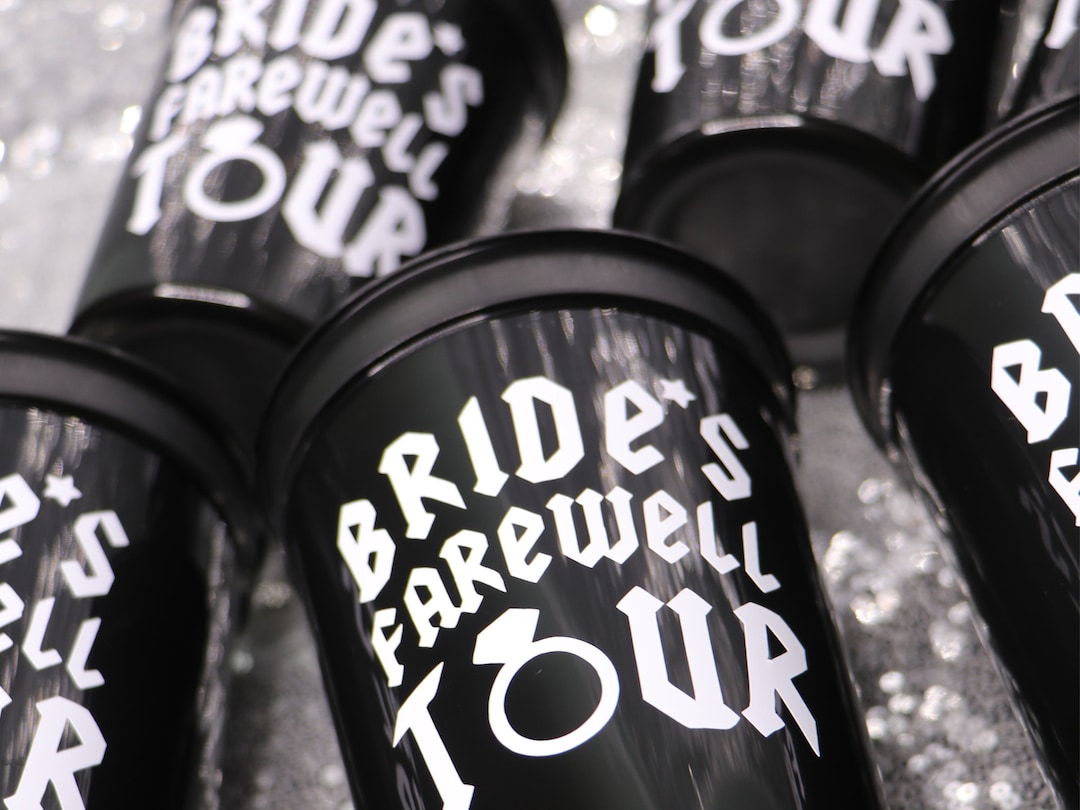 BRIDE’S FAREWELL TOUR Cups Emo Punk Rock Alternative Rockstar ...