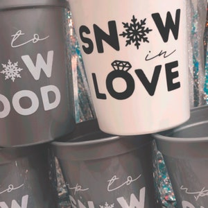 SNOW IN LOVE Cup for Winter Mountains Bachelorette | Flannel Fling ...