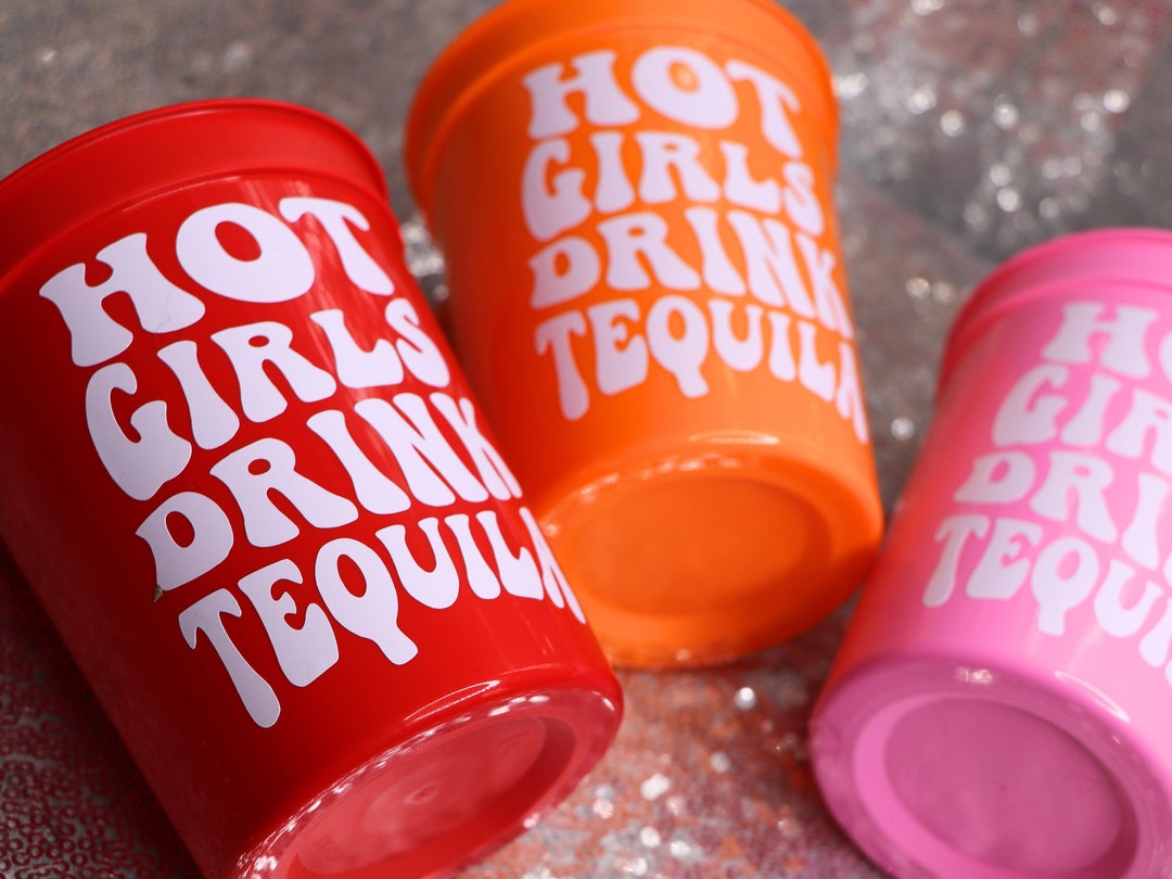 HOT GIRLS DRINK Tequila Cups for Margs Before Matrimony Bachelorette ...