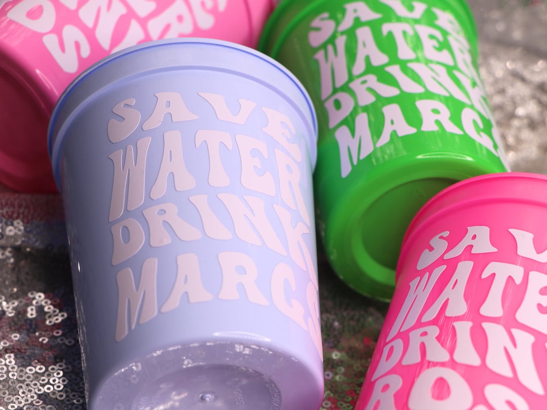 DRINK MARGARITAS Cups for Margs Before Matrimony Bachelorette Party ...