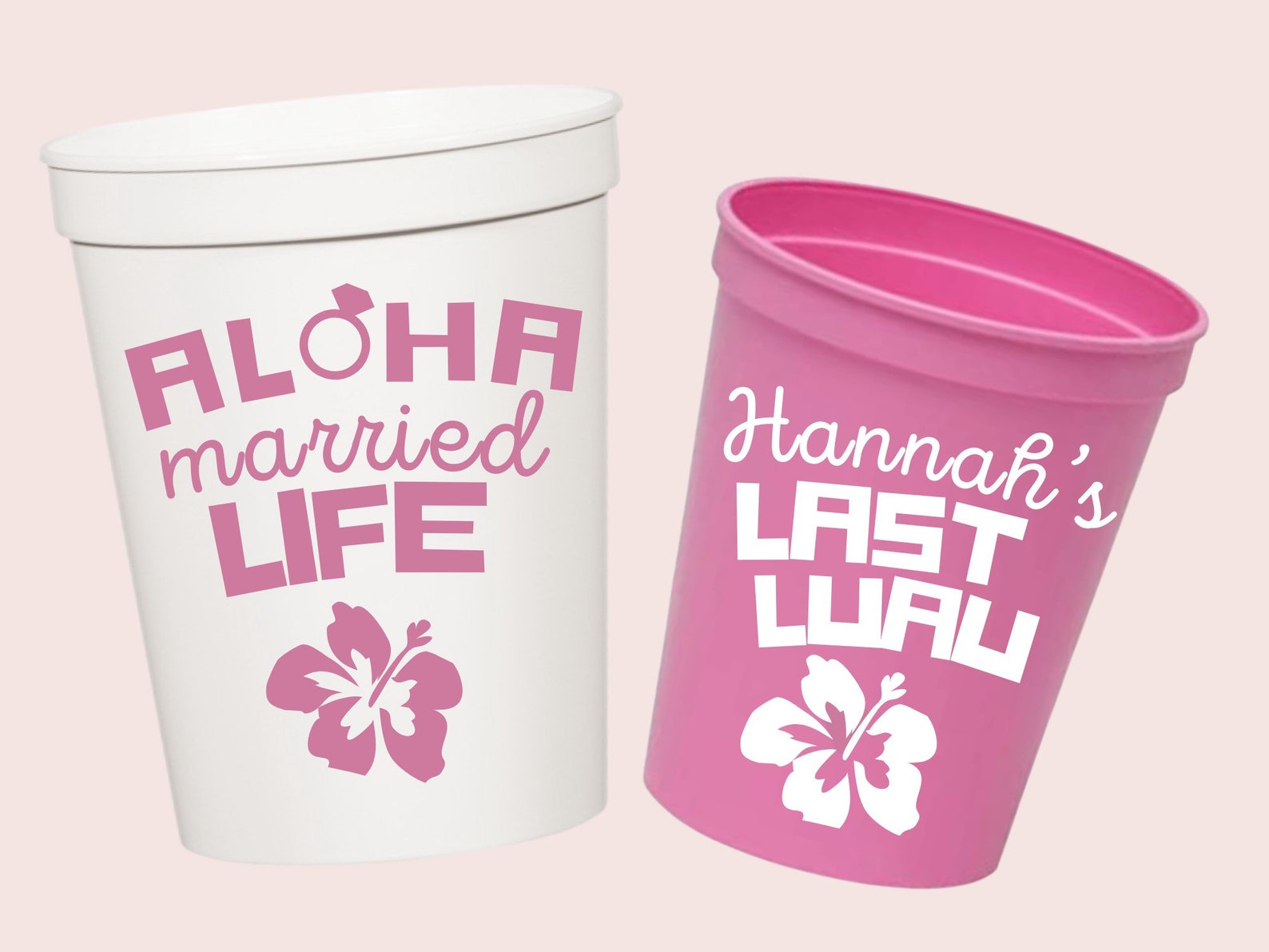 LAST LUAU CUP for Tropical Beach Bachelorette Party | Hawaiian Luau ...