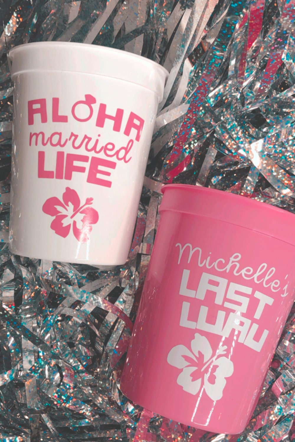 LAST LUAU CUP for Tropical Beach Bachelorette Party | Hawaiian Luau ...