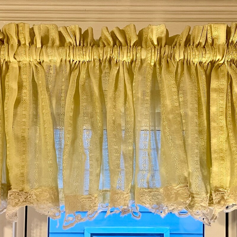 Yellow Valance - Etsy