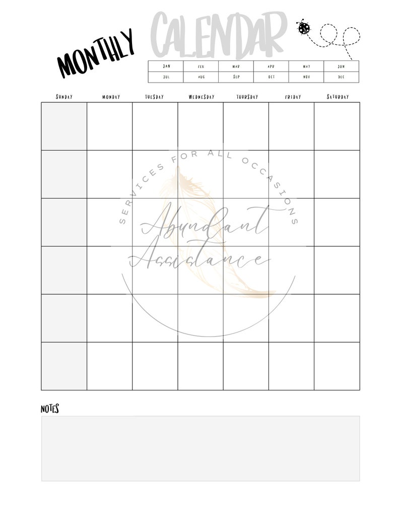 Ladybug All-in-one Planner - Printable - Etsy