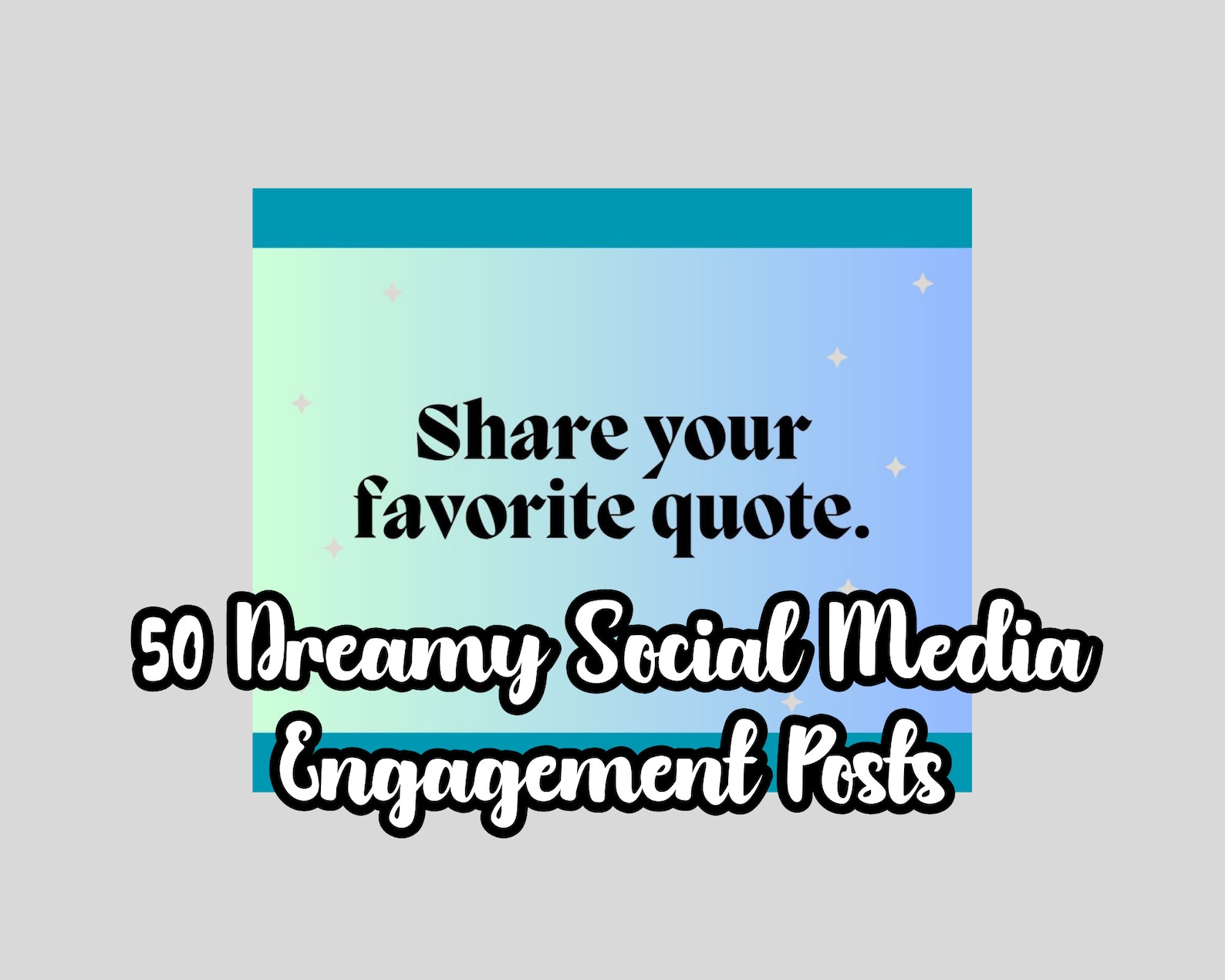 50 Dreamy Social Media Engagement Posts - Etsy