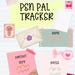 Colorful, Cute, and Quirky Pen Pal Tracker - Etsy