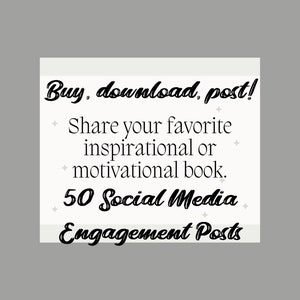 50 Social Media Engagement Posts for Groups, Pages, Etc! - Etsy