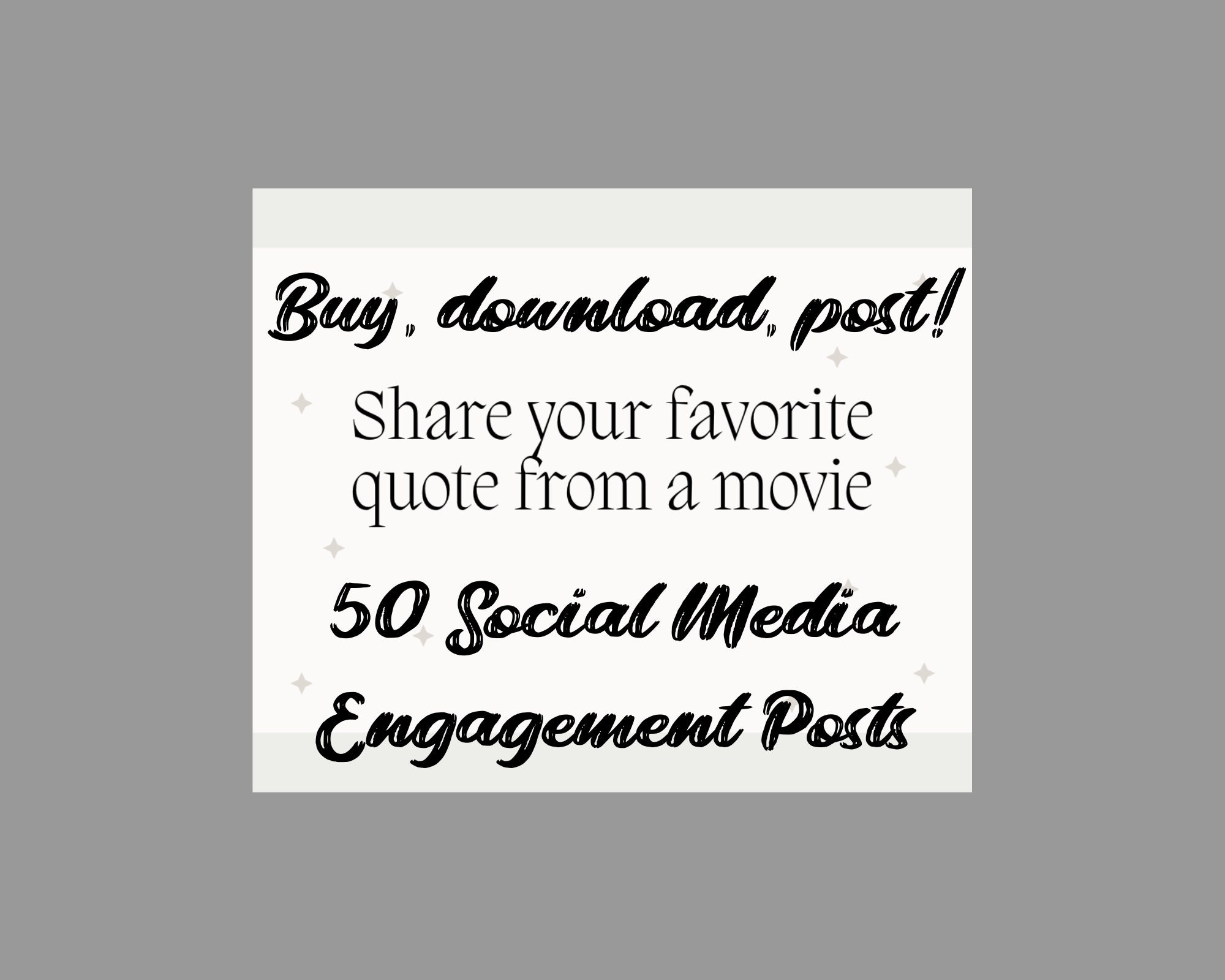 50 Social Media Engagement Posts for Groups, Pages, Etc! - Etsy
