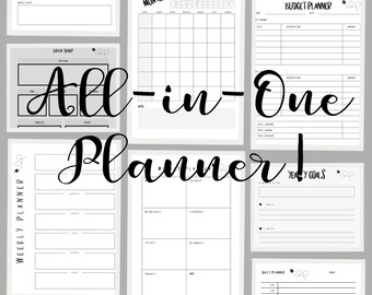 Multitask Planner Set/all-in-one Multitask Planner: Printable and ...