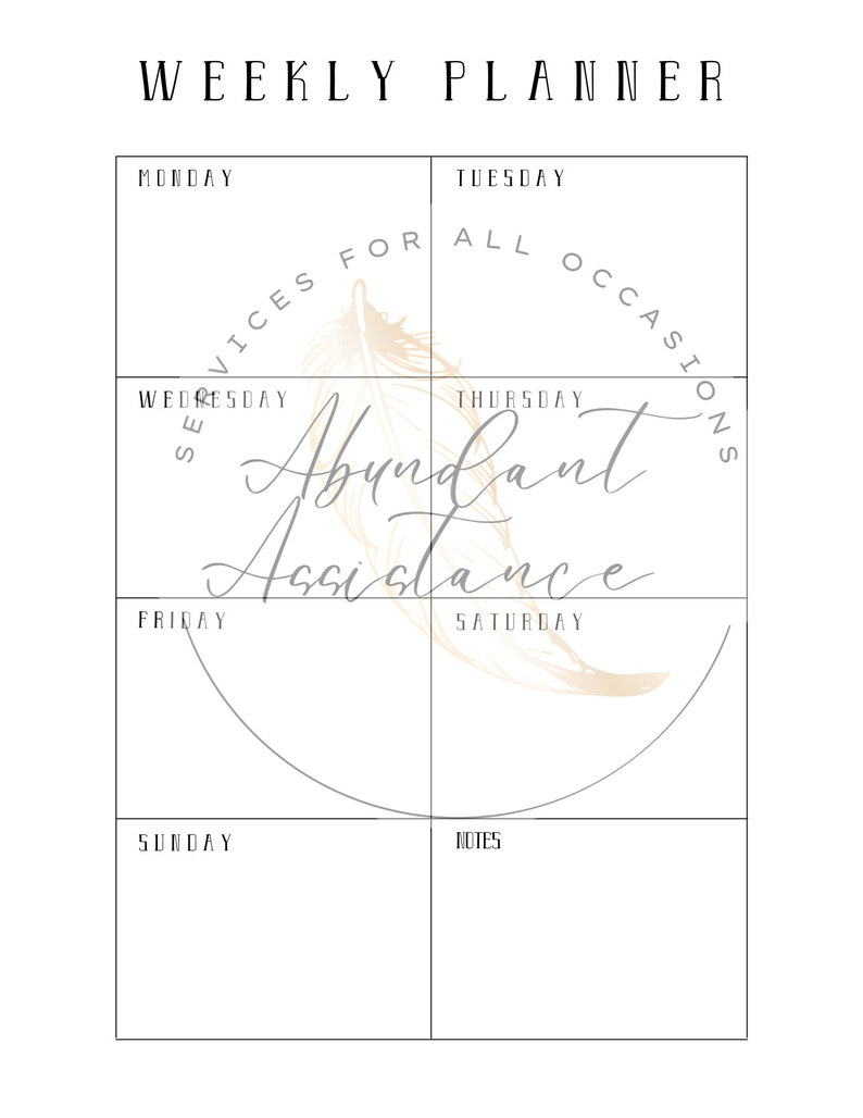 All-in-one Planner - Printable - Etsy