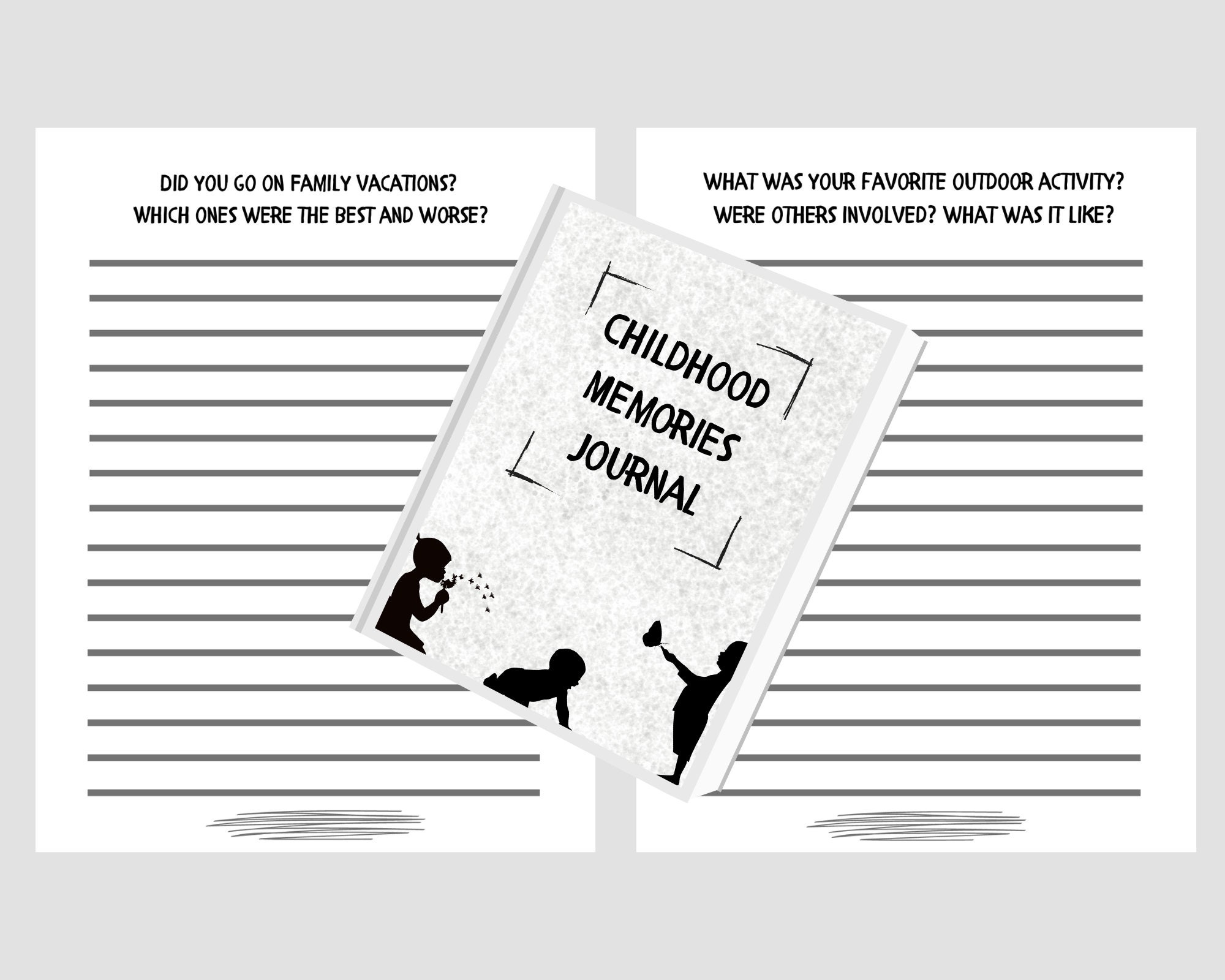 Childhood Memories Journal Printable Digital - Etsy