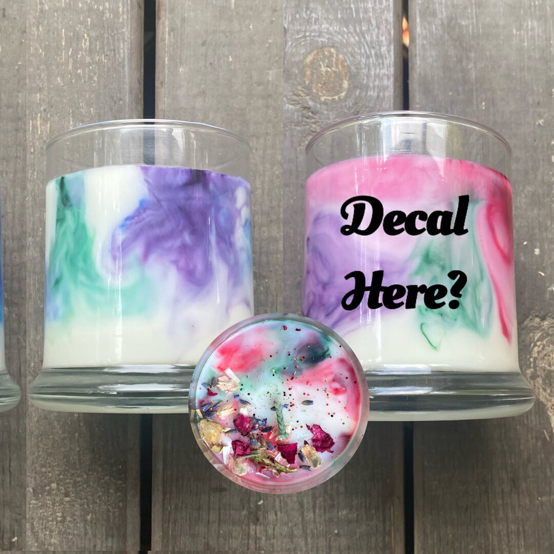 Marble Swirled Candles, Personalizable, Pick Wax Colors & Fragrance ...