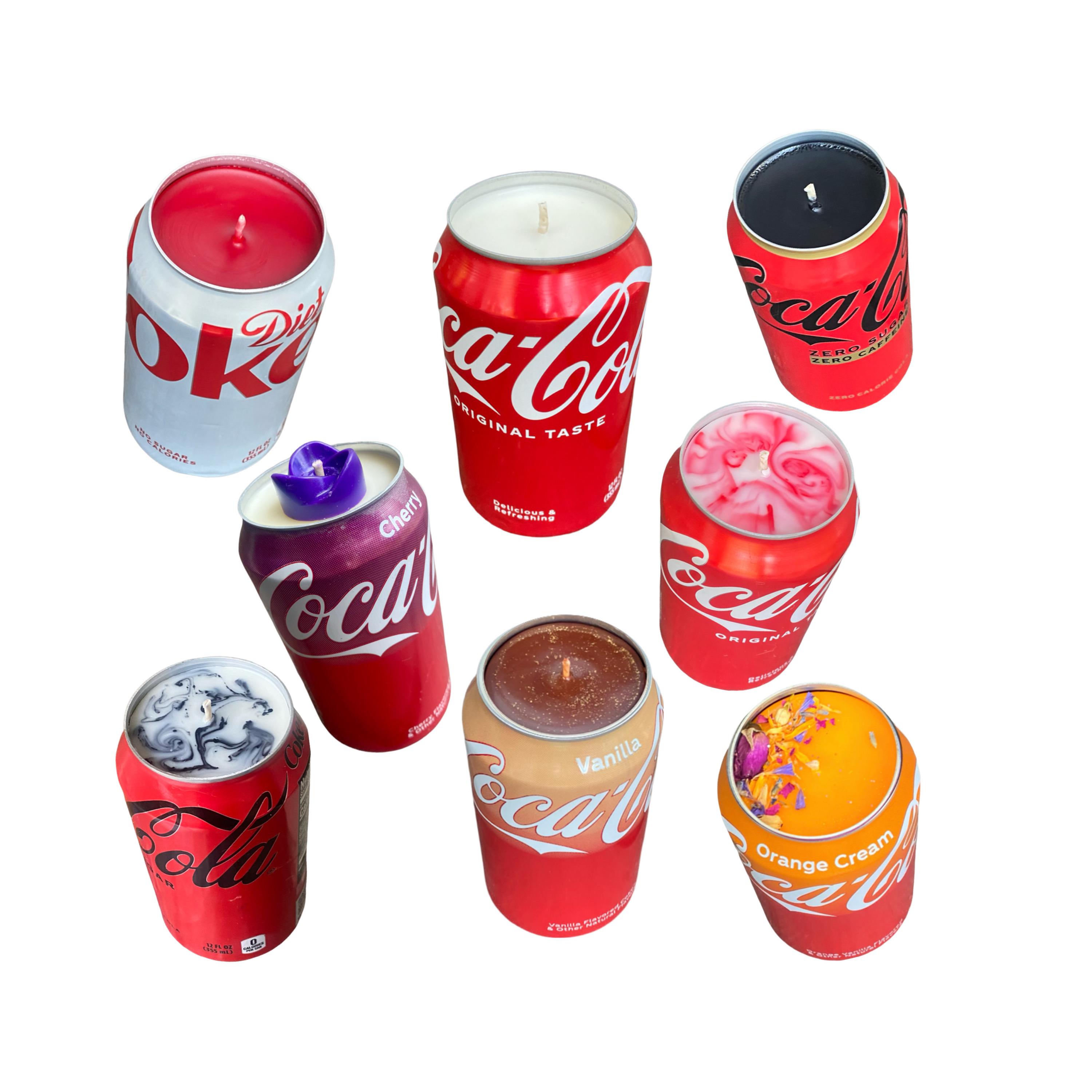 Coca Cola Can Candles: Recycled Soda Custom Scent and Wax Color, Diet ...