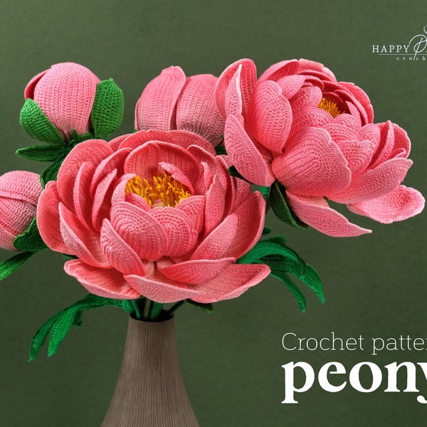 Peony Pattern - Etsy