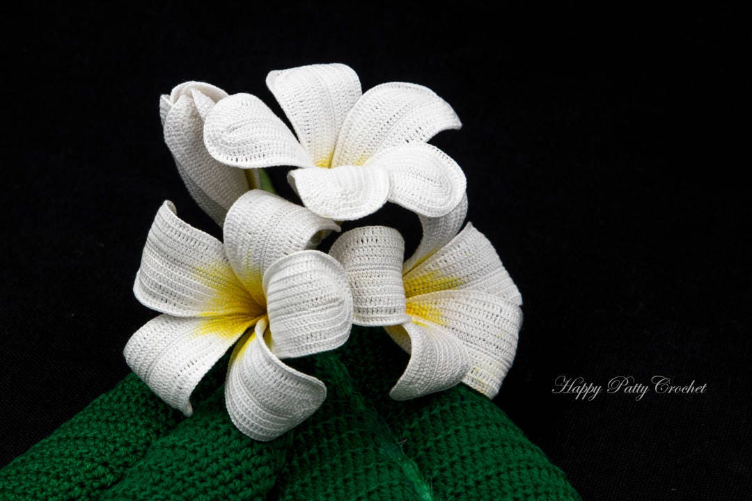 Crochet Plumeria Pattern Crochet Flower Pattern for - Etsy UK